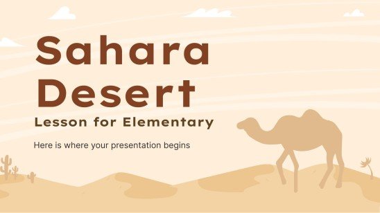 Plantillas gratis sobre el desierto para Google Slides y PowerPoint