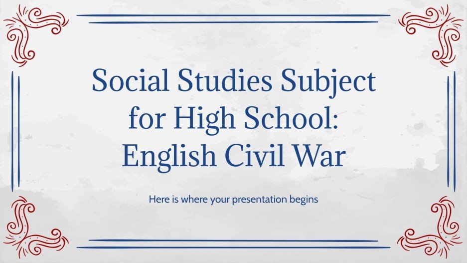 English Civil War | Google Slides & PPT