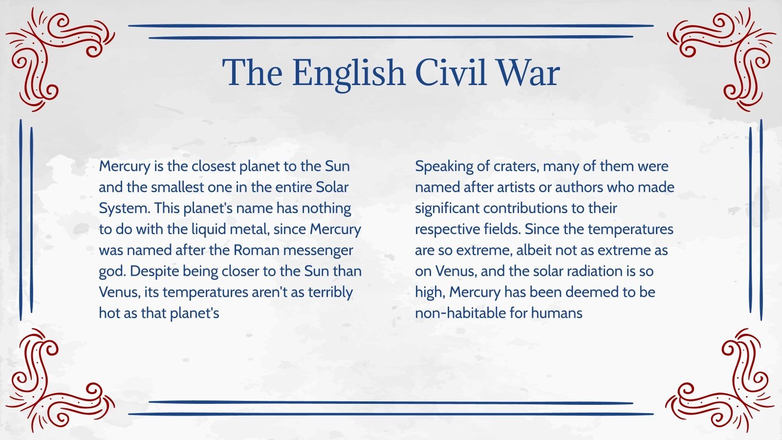 English Civil War | Google Slides & PPT