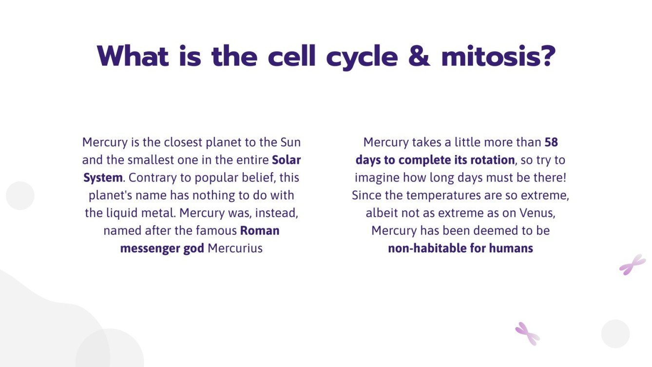 Biology Subject for Middle School: Cell Cycle and Mitosis