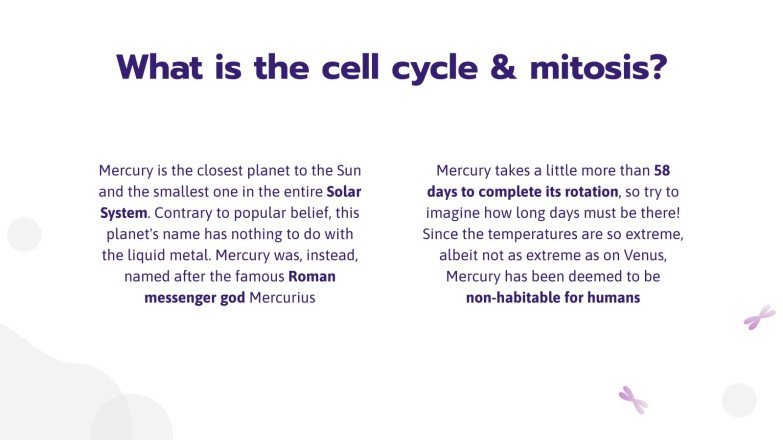 Biology Subject for Middle School: Cell Cycle and Mitosis