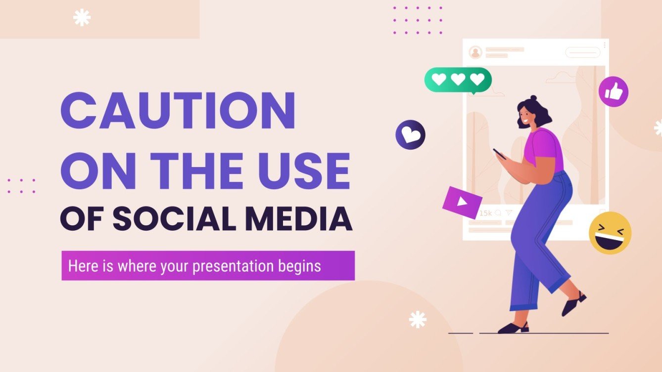 Caution on the Use of Social Media | Google Slides & PPT