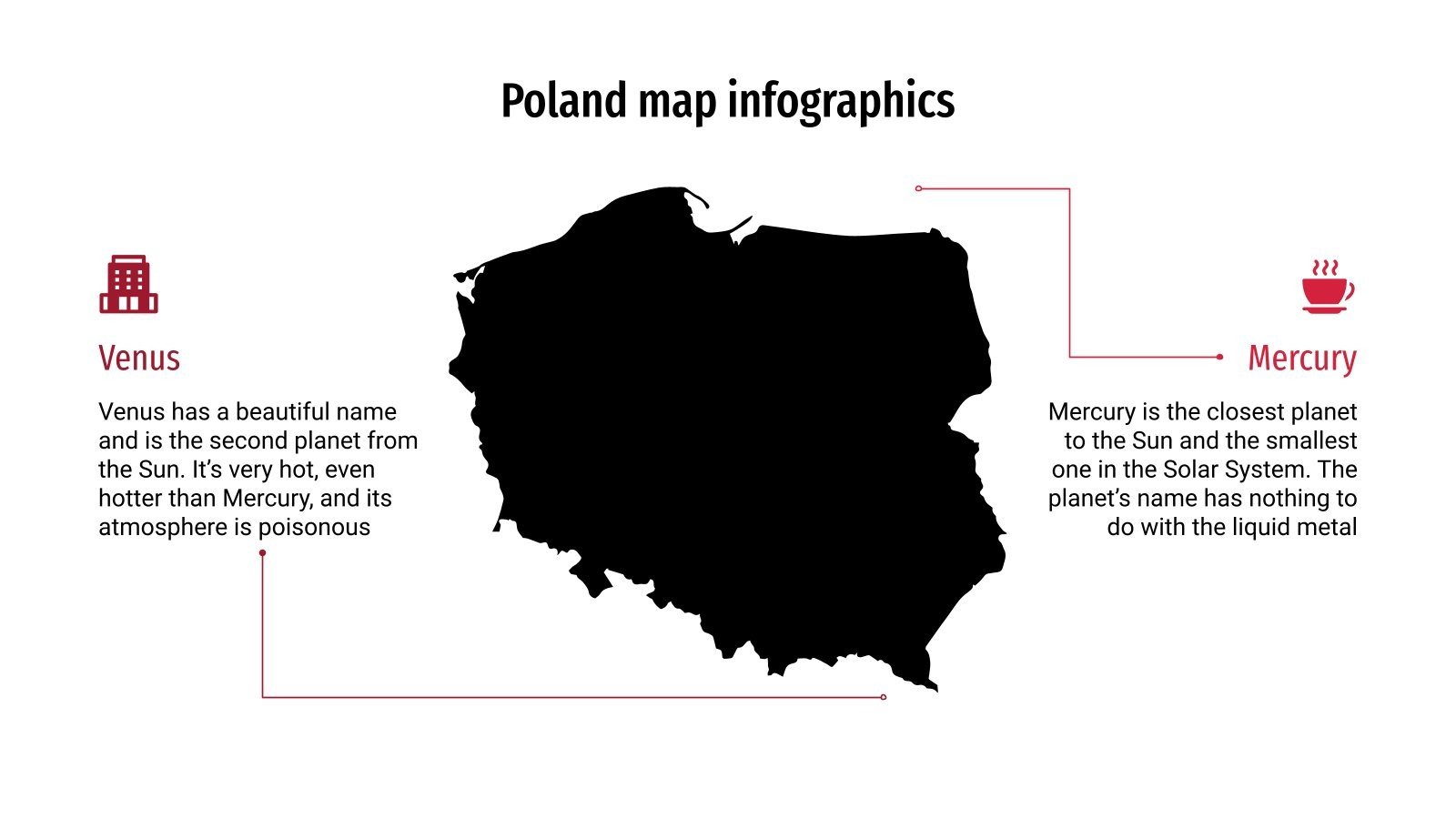 Infográficos com mapas da Polônia | Google Slides e PowerPoint
