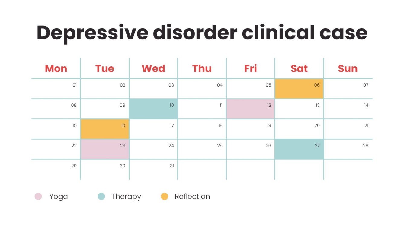 Depressive Disorder Clinical Case Infographics