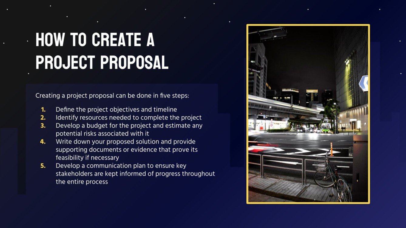 Roadway Lighting Project Proposal | Google Slides & PPT