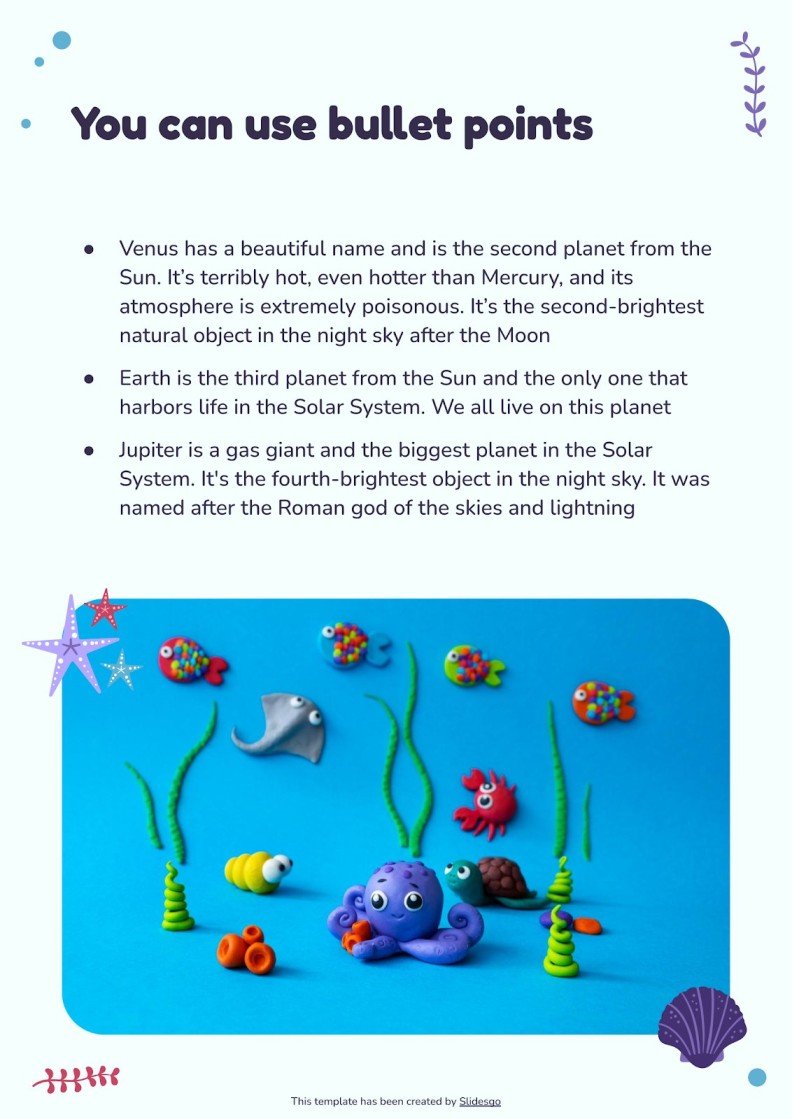 Printable Sea Animals Activities for Pre-K | Google Slides