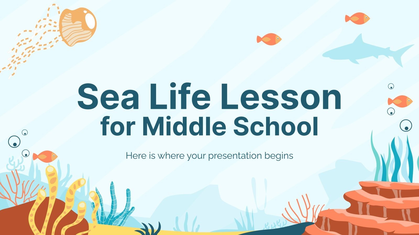 Sea Life Lesson for Middle School | Google Slides & PPT