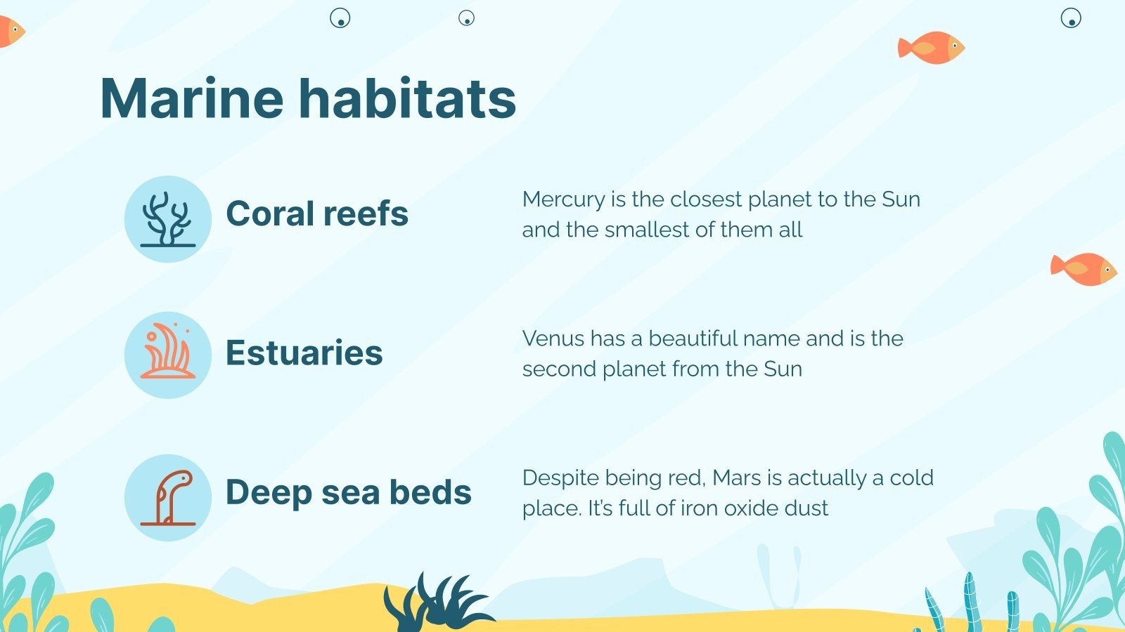 Sea Life Lesson for Middle School | Google Slides & PPT