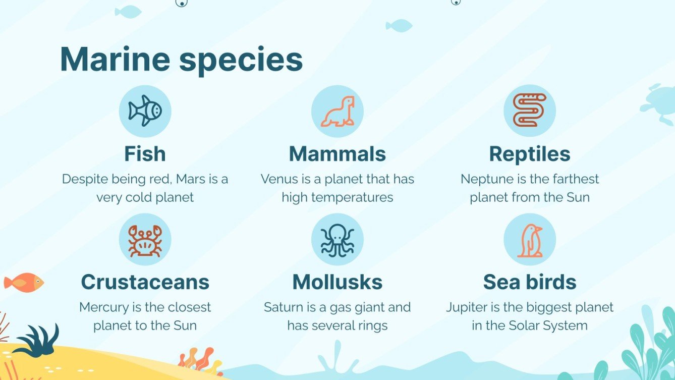 Sea Life Lesson for Middle School | Google Slides & PPT