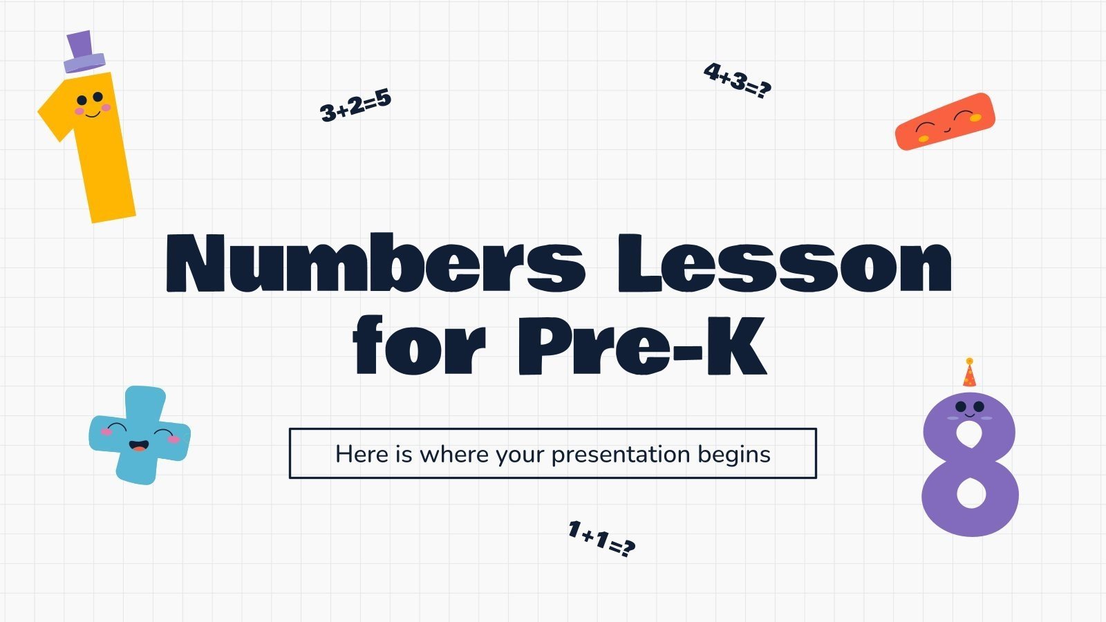 Numbers Lesson for Pre-K | Google Slides & PowerPoint