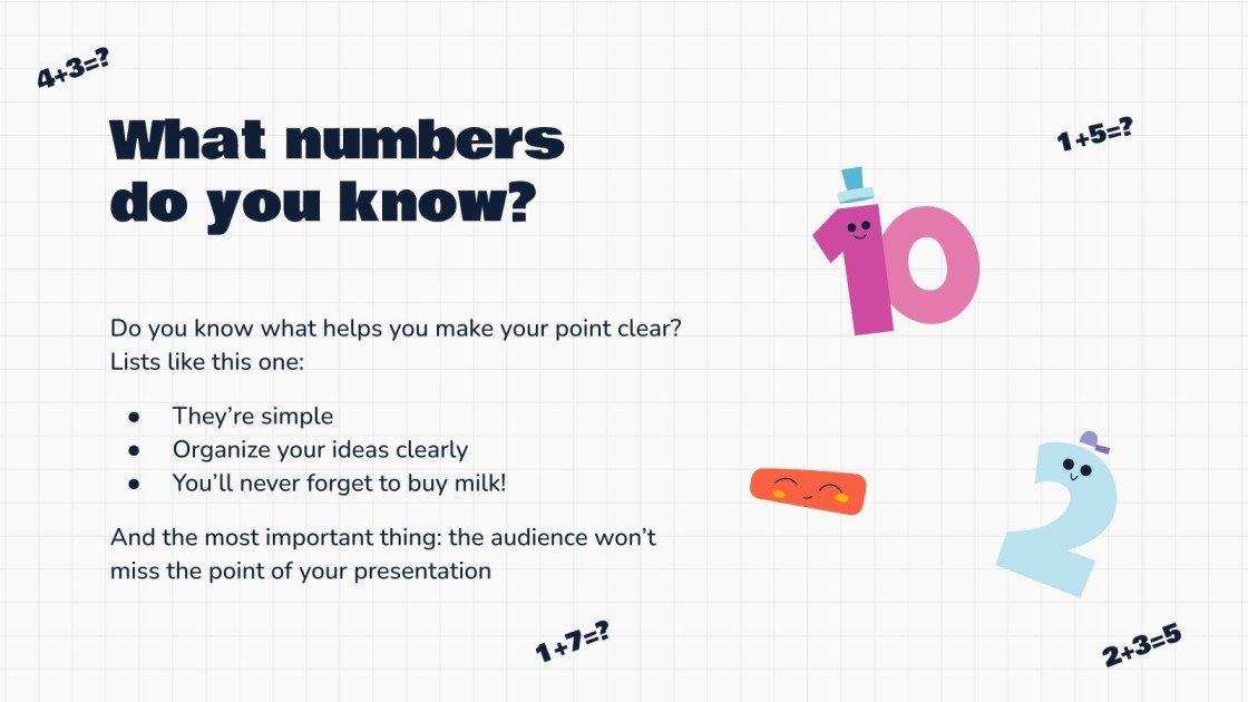 Numbers Lesson for Pre-K | Google Slides & PowerPoint