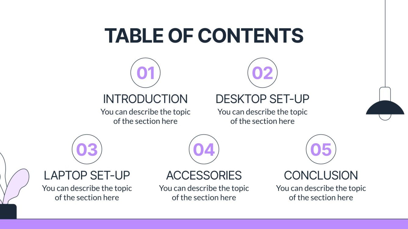 Minimalist Computer Set-Up Designs | Google Slides & PPT