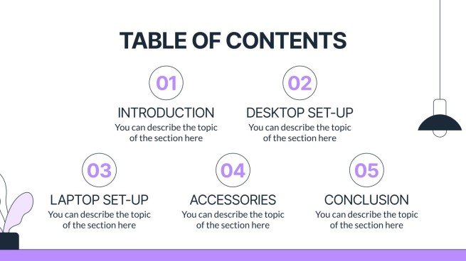 Minimalist Computer Set-Up Designs | Google Slides & PPT