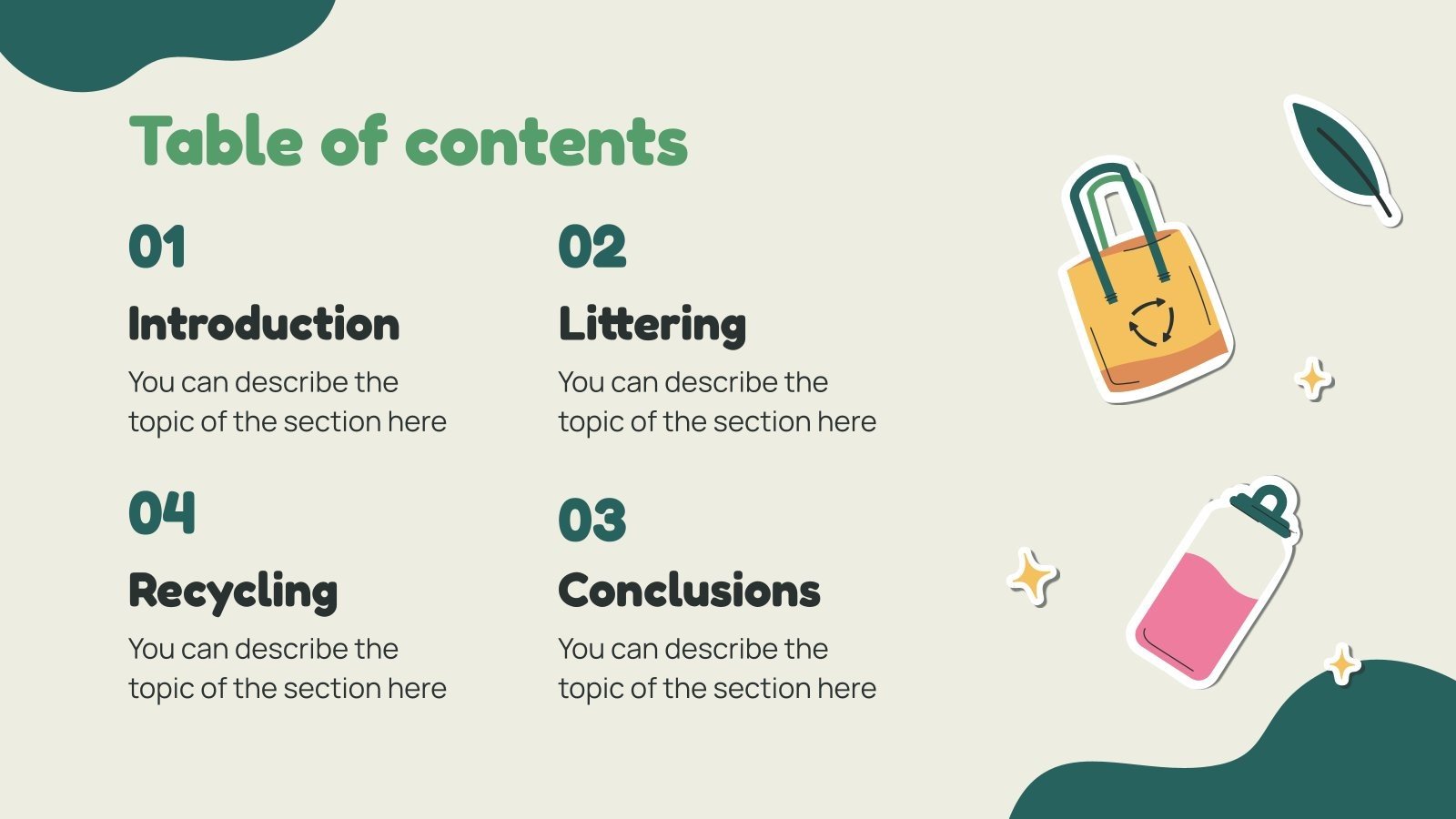 Littering and Recycling in School