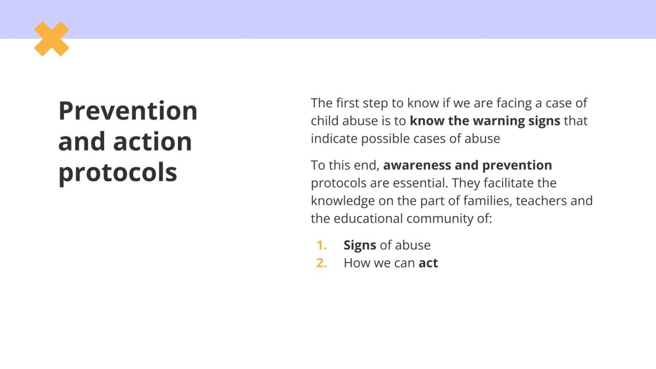Action and Prevention of Child Abuse | Google Slides & PPT