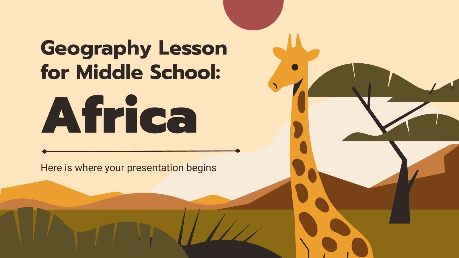 Free templates about Africa for Google Slides and PowerPoint