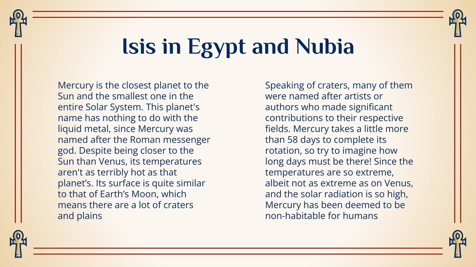 Ancient Egypt Goddess: Isis | Google Slides & PowerPoint