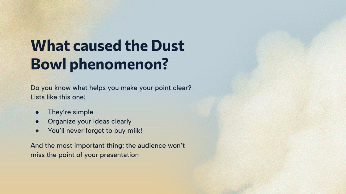 US History Subject for Middle School: Dust Bowl