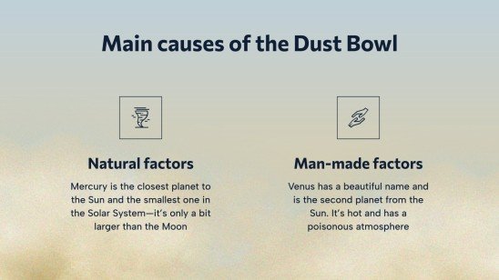 US History Subject for Middle School: Dust Bowl