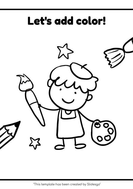 Doodle Coloring Book! | Google Slides & PowerPoint