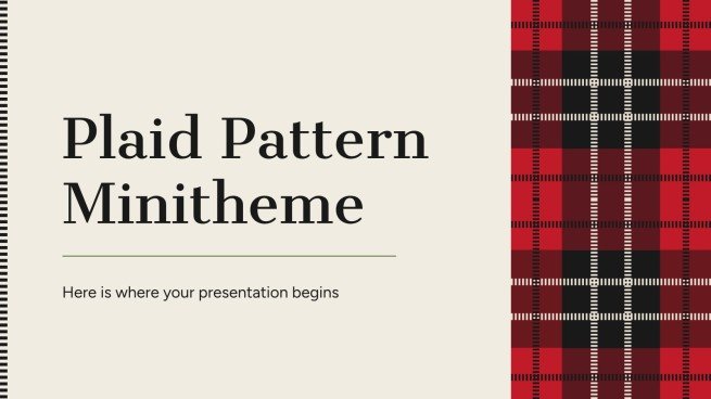 Plaid Pattern Minitheme | Google Slides & PowerPoint