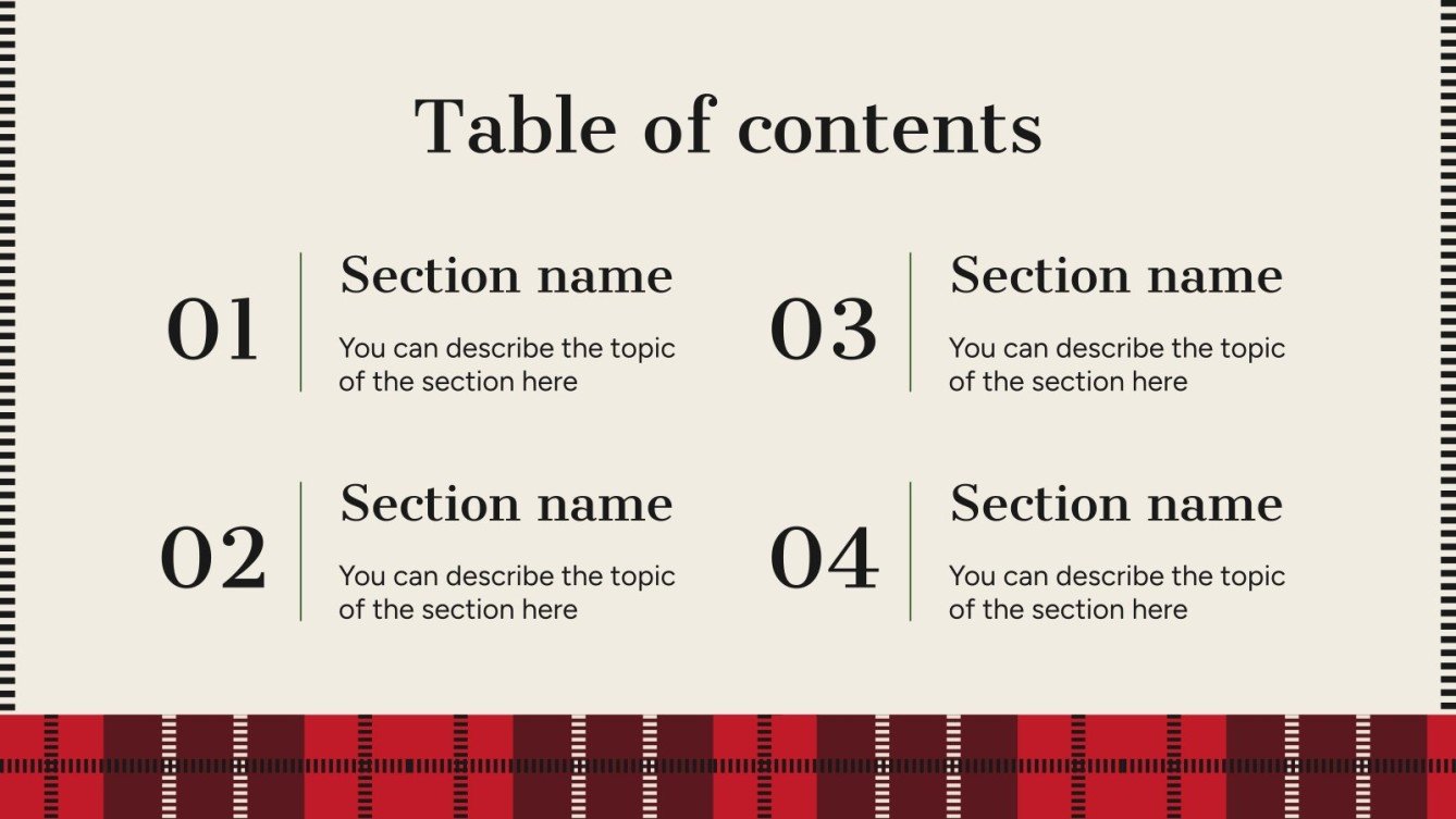 Plaid Pattern Minitheme | Google Slides & PowerPoint