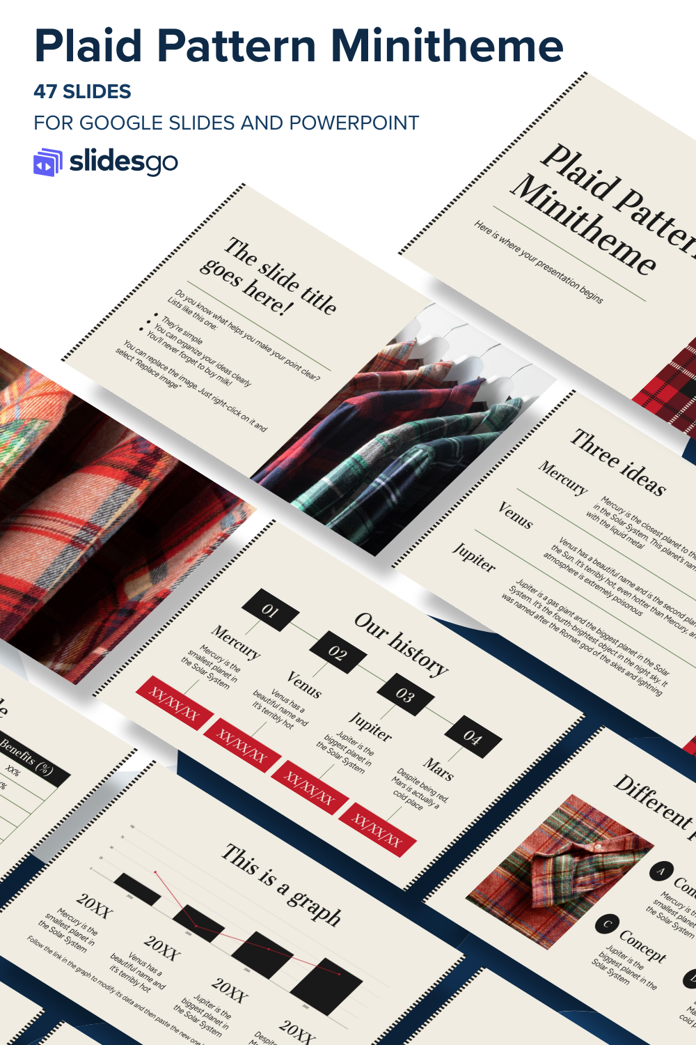 Plaid Pattern Minitheme | Google Slides & PowerPoint
