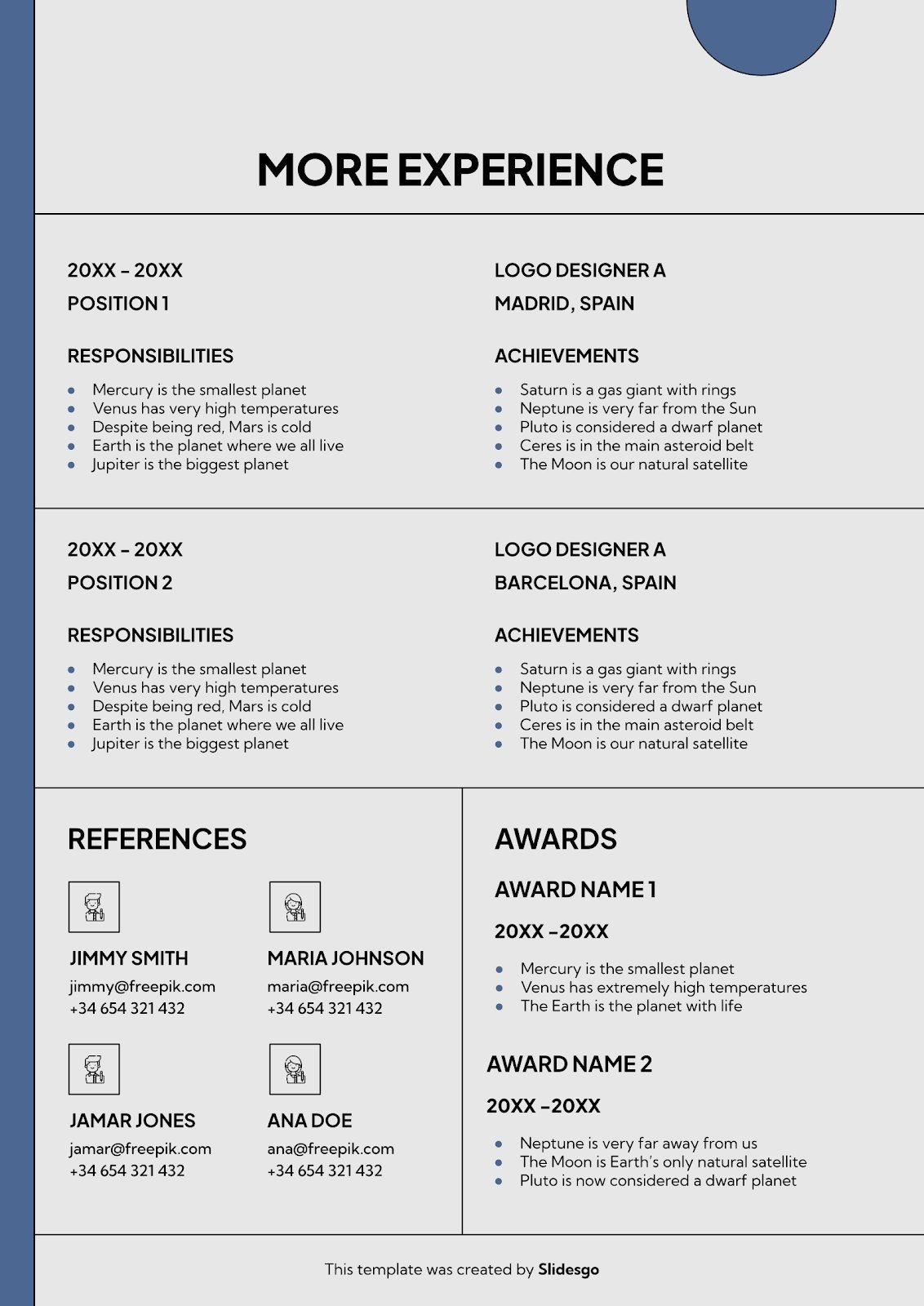 Logo Designer Resume | Google Slides & PowerPoint