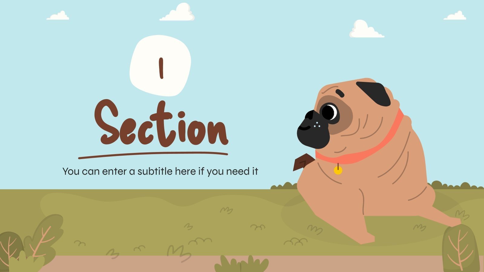 Cute Pug Minitheme | Google Slides & PowerPoint