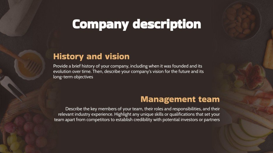 F&B (Food & Beverage) Business Plan | Google Slides