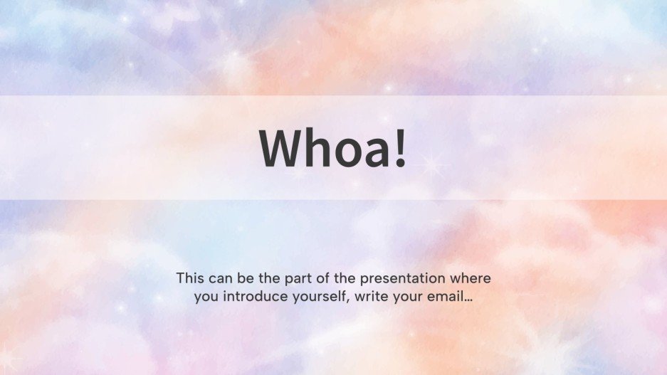 Pastel Sky Watercolor Theme | Google Slides & PPT