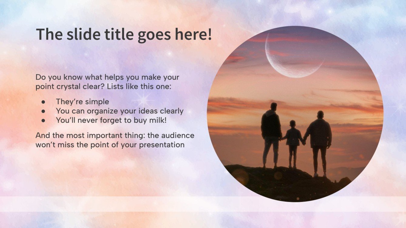 Pastel Sky Watercolor Theme | Google Slides & PPT