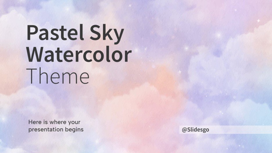 Google Slides and PowerPoint templates about the sky