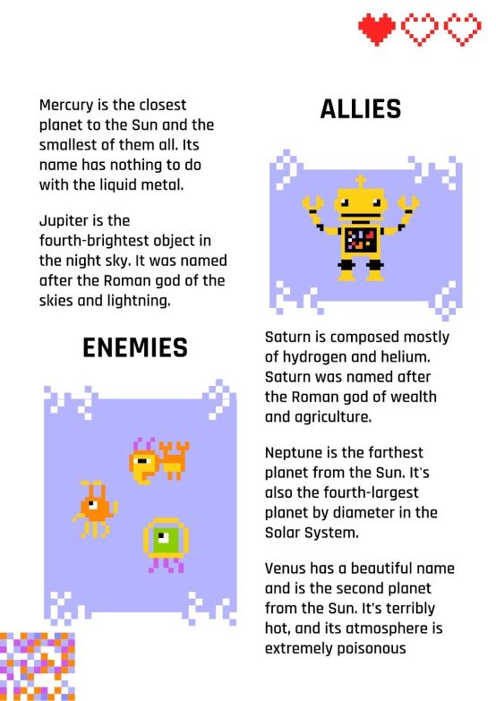 Pixel Style Storybook | Google Slides & PowerPoint