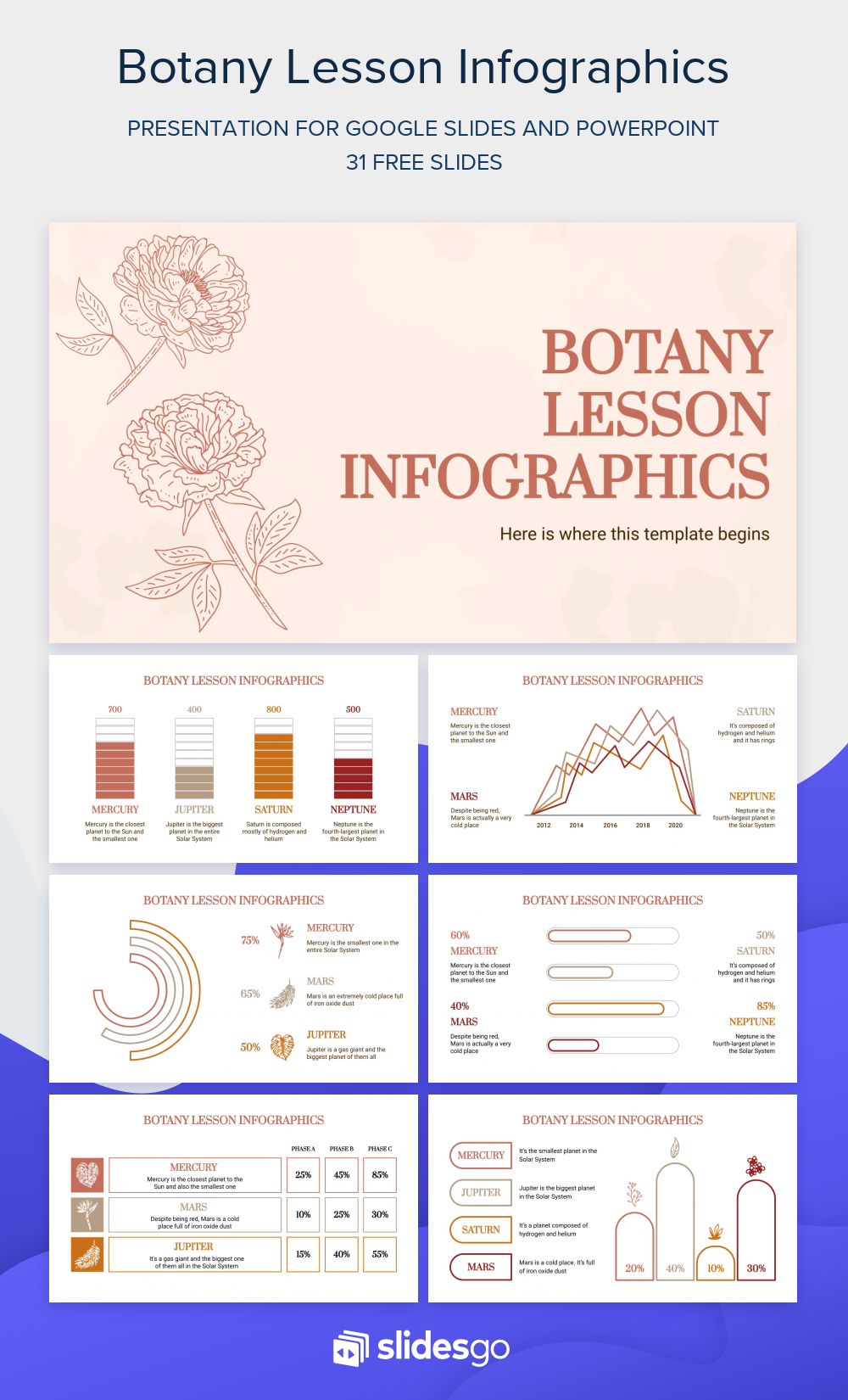 Botany Lesson Infographics | Google Slides and PowerPoint