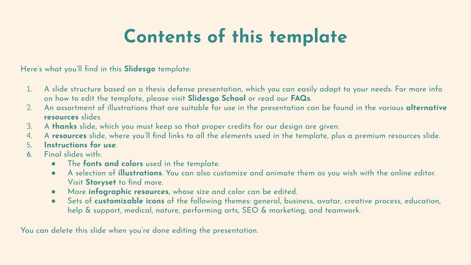 Master's Thesis Google Slides and PowerPoint Template