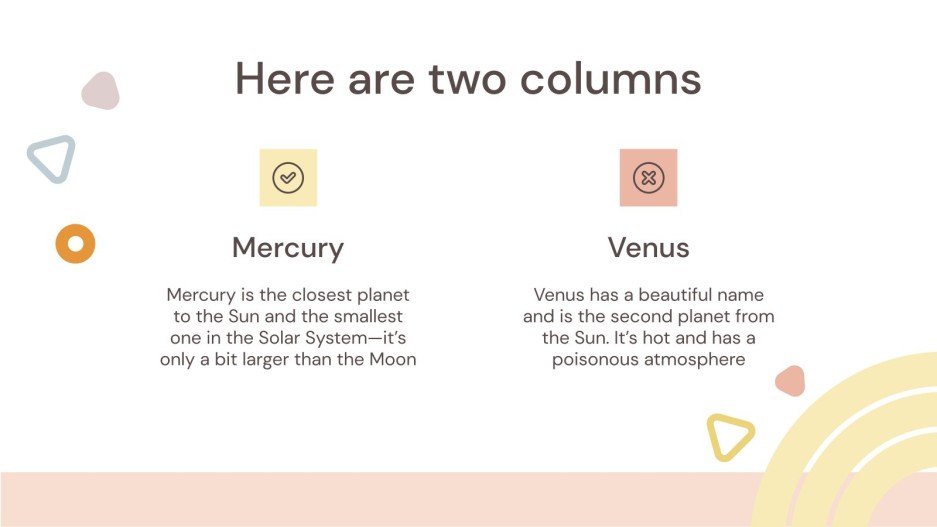 Shapes & Candy Colors Theme for Marketing | Google Slides