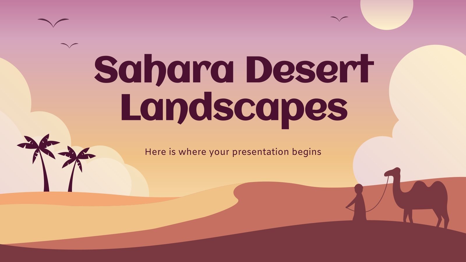 Sahara Desert Landscapes | Google Slides & PowerPoint