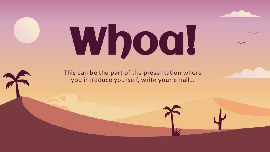 Sahara Desert Landscapes | Google Slides & PowerPoint