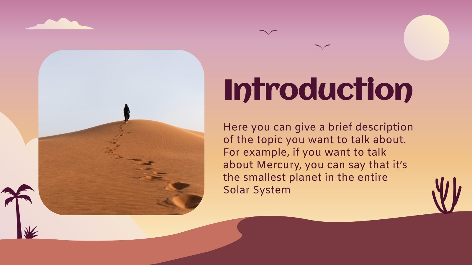 Sahara Desert Landscapes | Google Slides & PowerPoint