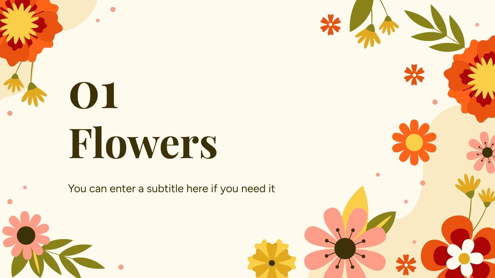 Flowers and Shapes Theme | Google Slides & PowerPoint