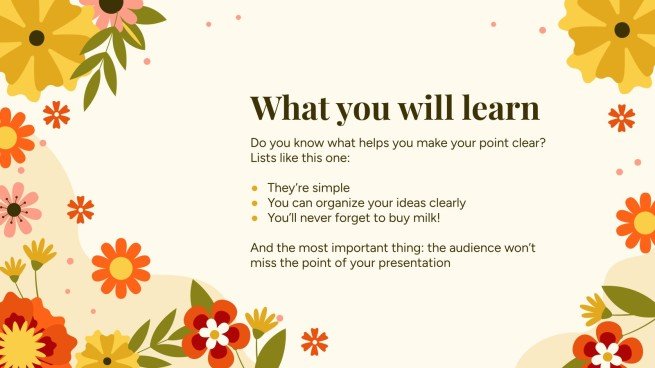 Flowers and Shapes Theme | Google Slides & PowerPoint