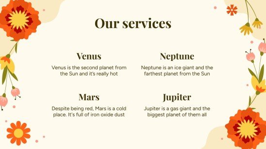 Flowers and Shapes Theme | Google Slides & PowerPoint