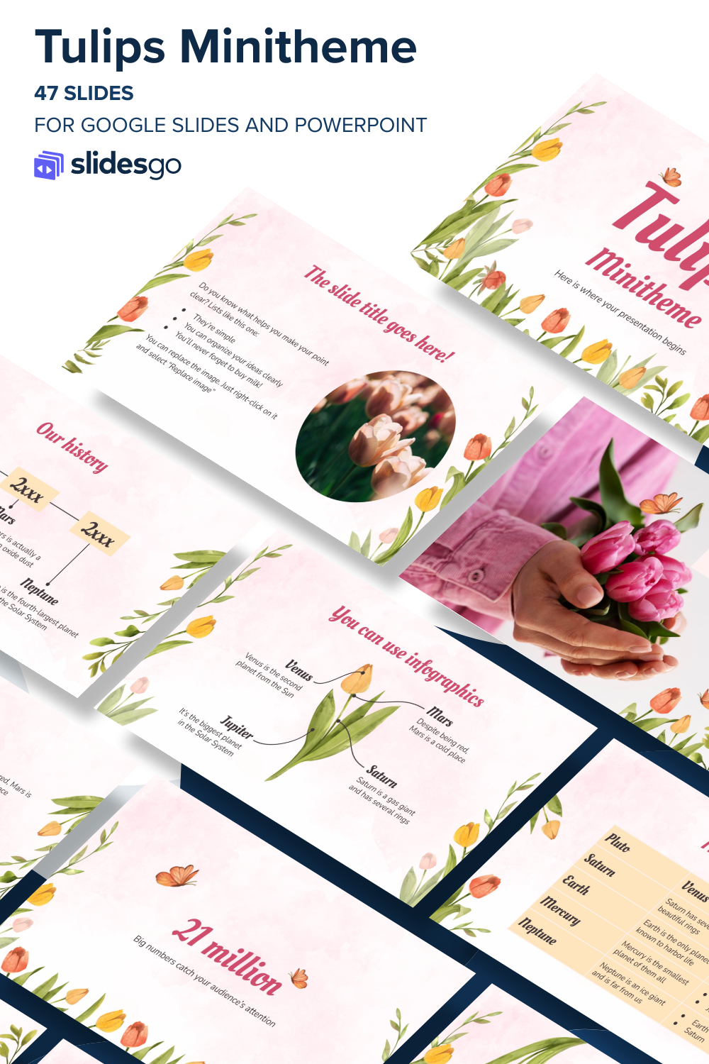 Tulips Minitheme | Google Slides & PowerPoint template