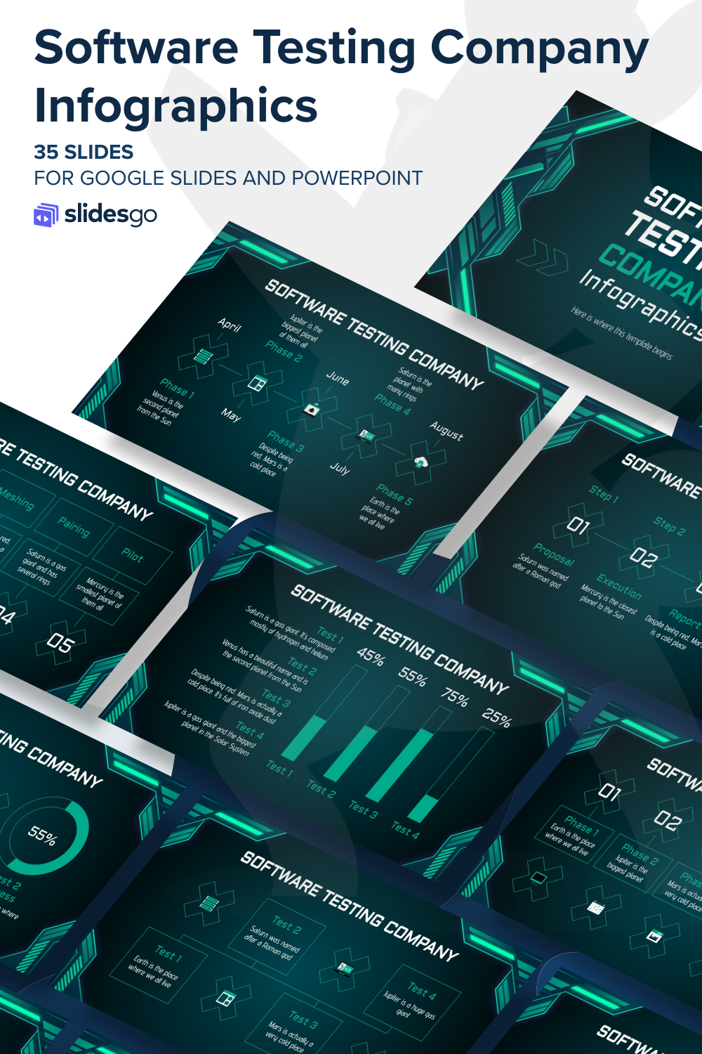 Software Testing Company Infographics | Google Slides & PPT