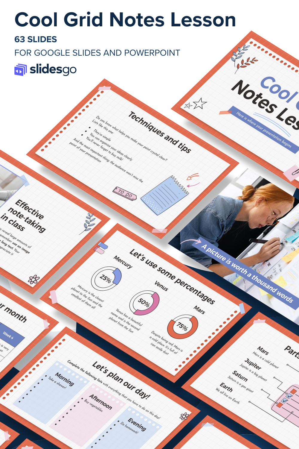 Cool Grid Notes Lesson | Google Slides & PowerPoint