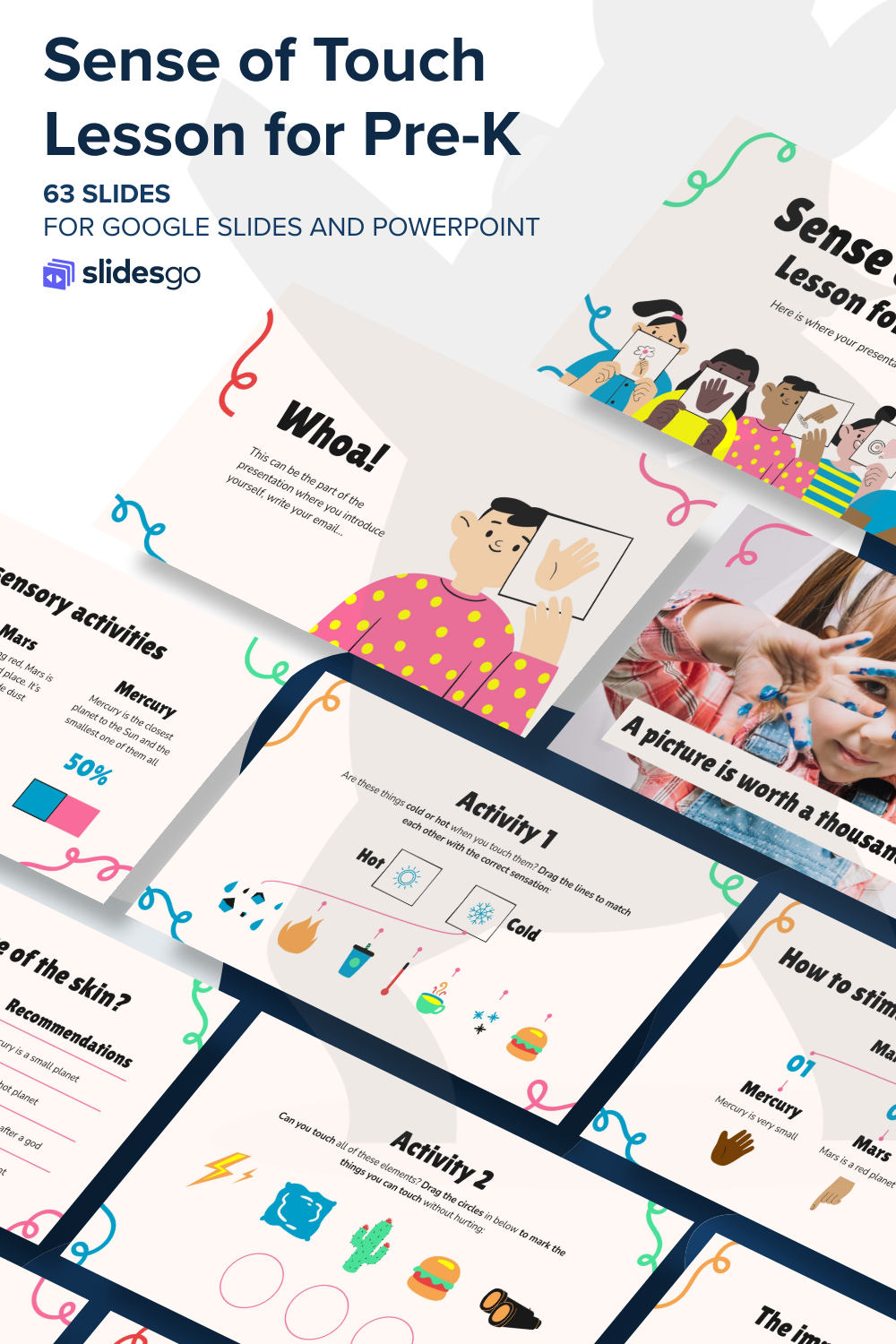 Sense of Touch Lesson for Pre-K | Google Slides & PowerPoint