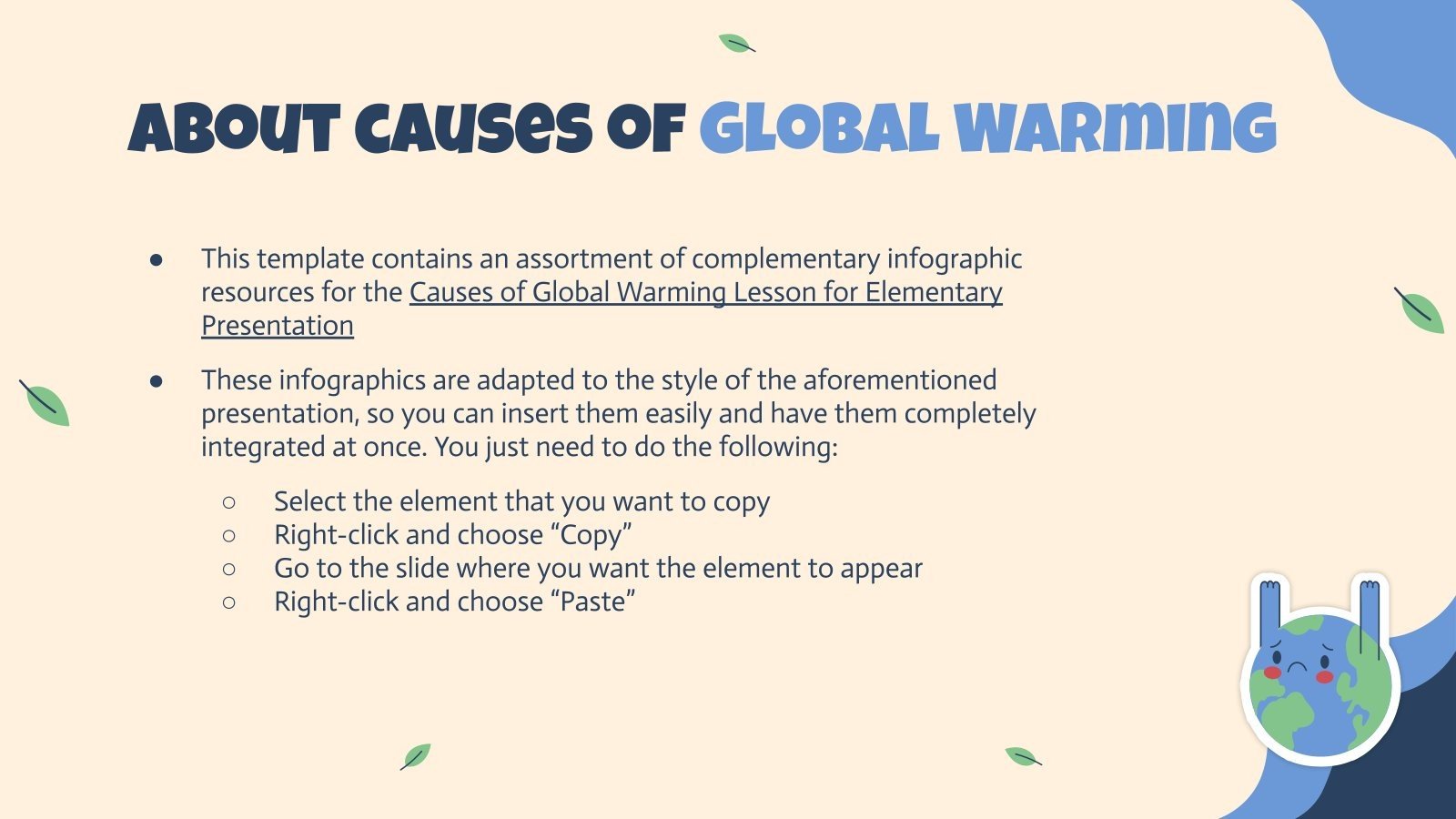 Causes of Global Warming Lesson for Elementary Infographics
