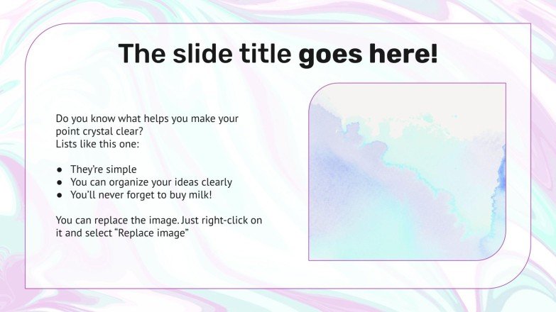 Pastel Water Marble Minitheme | Google Slides & PowerPoint