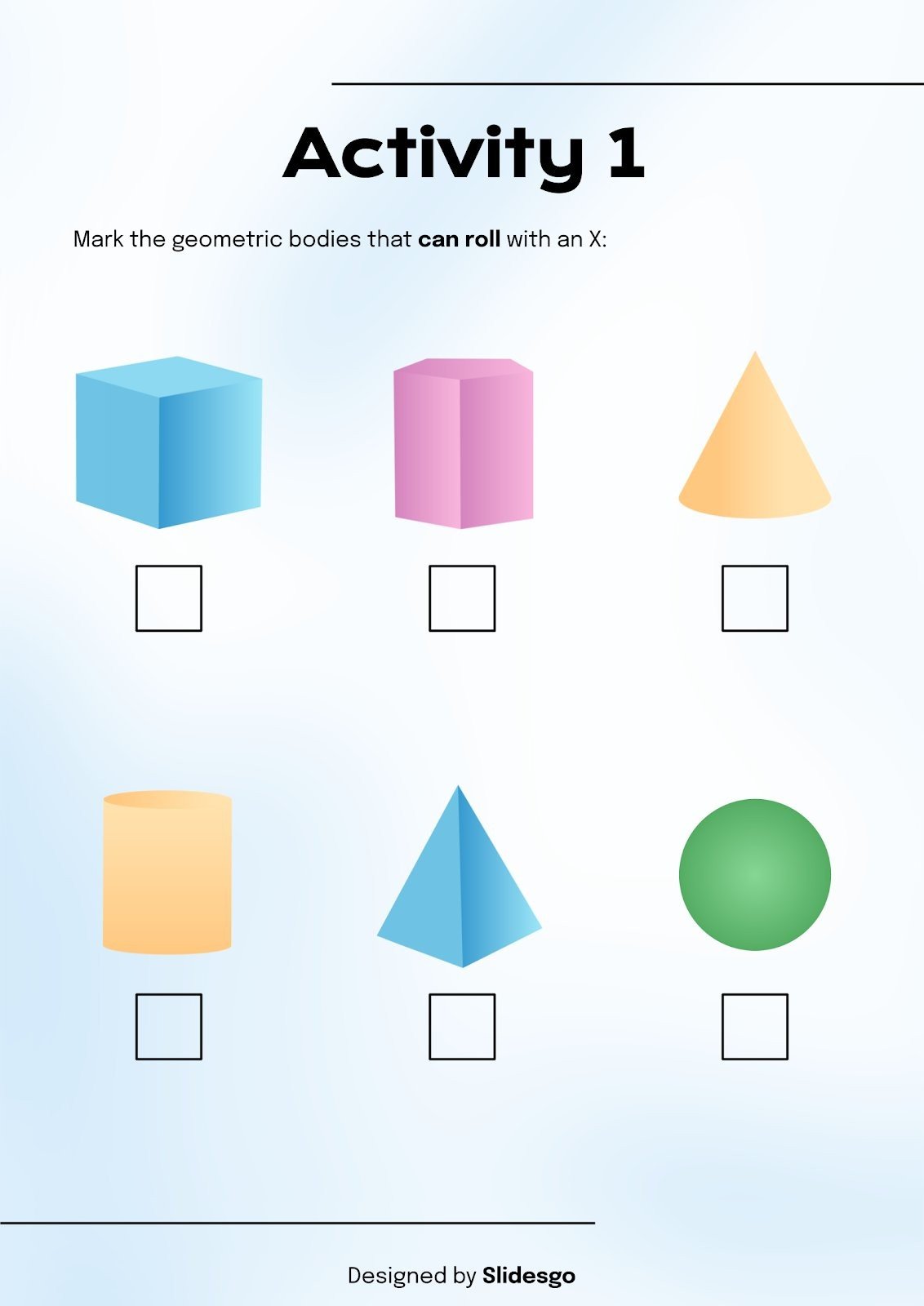 Cuadernillo de actividades: cuerpos geométricos